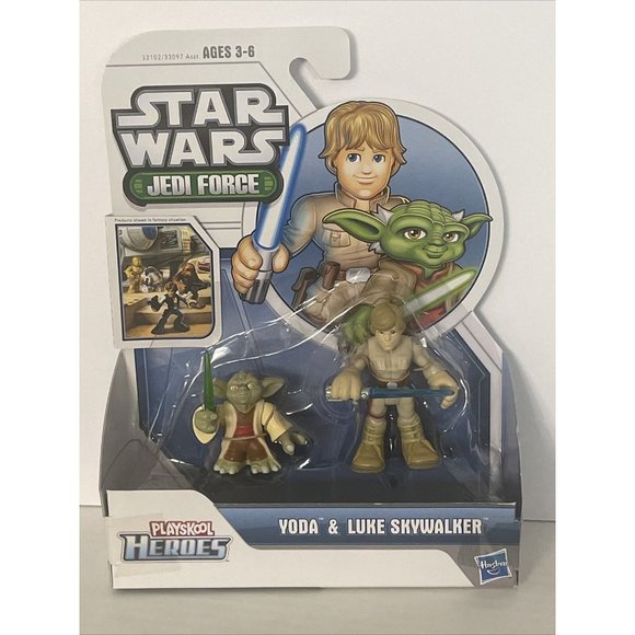 Playskool | Toys | Star Wars Yoda Luke Skywalker Jedi Force Playskool ...